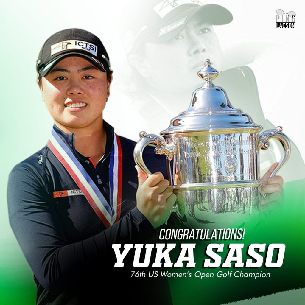 Congratulations, Yuka Saso! Congratulations, Yuka Saso!