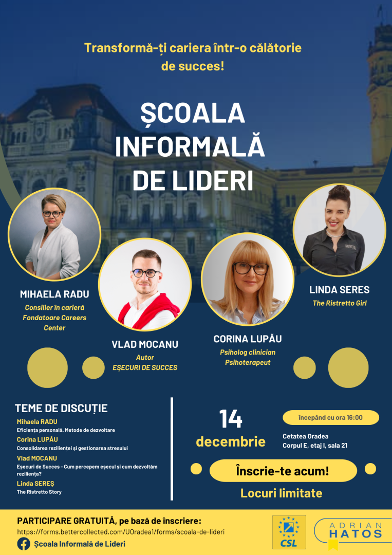 Un nou eveniment „Școala Informală de Lideri”